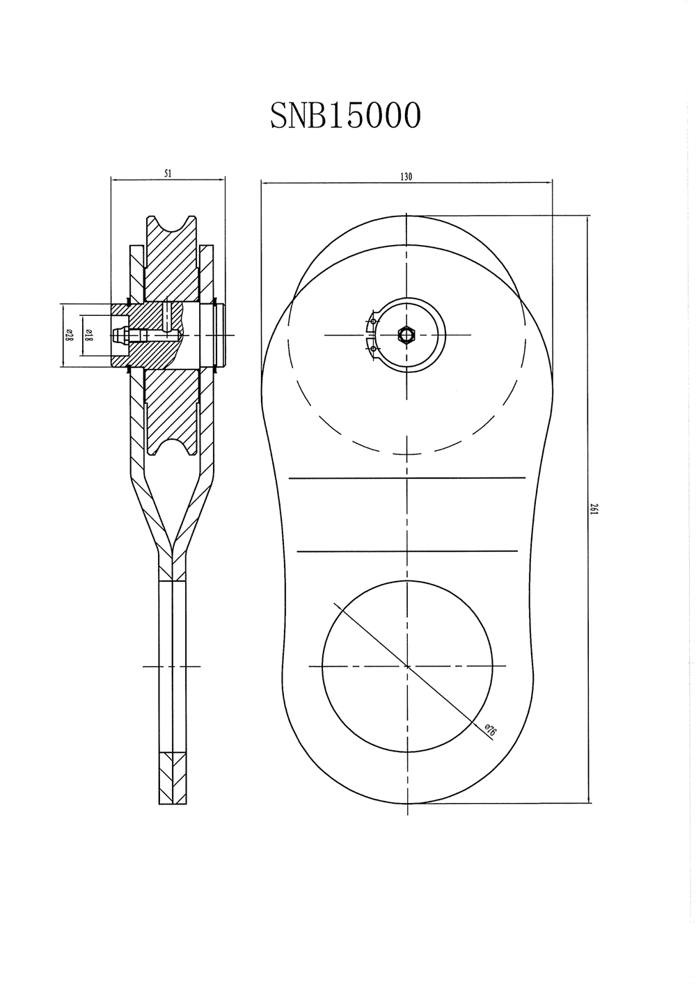 RUNVA trisse/kasteblok, max 6800 kg | Køb online hos - AJ Engros